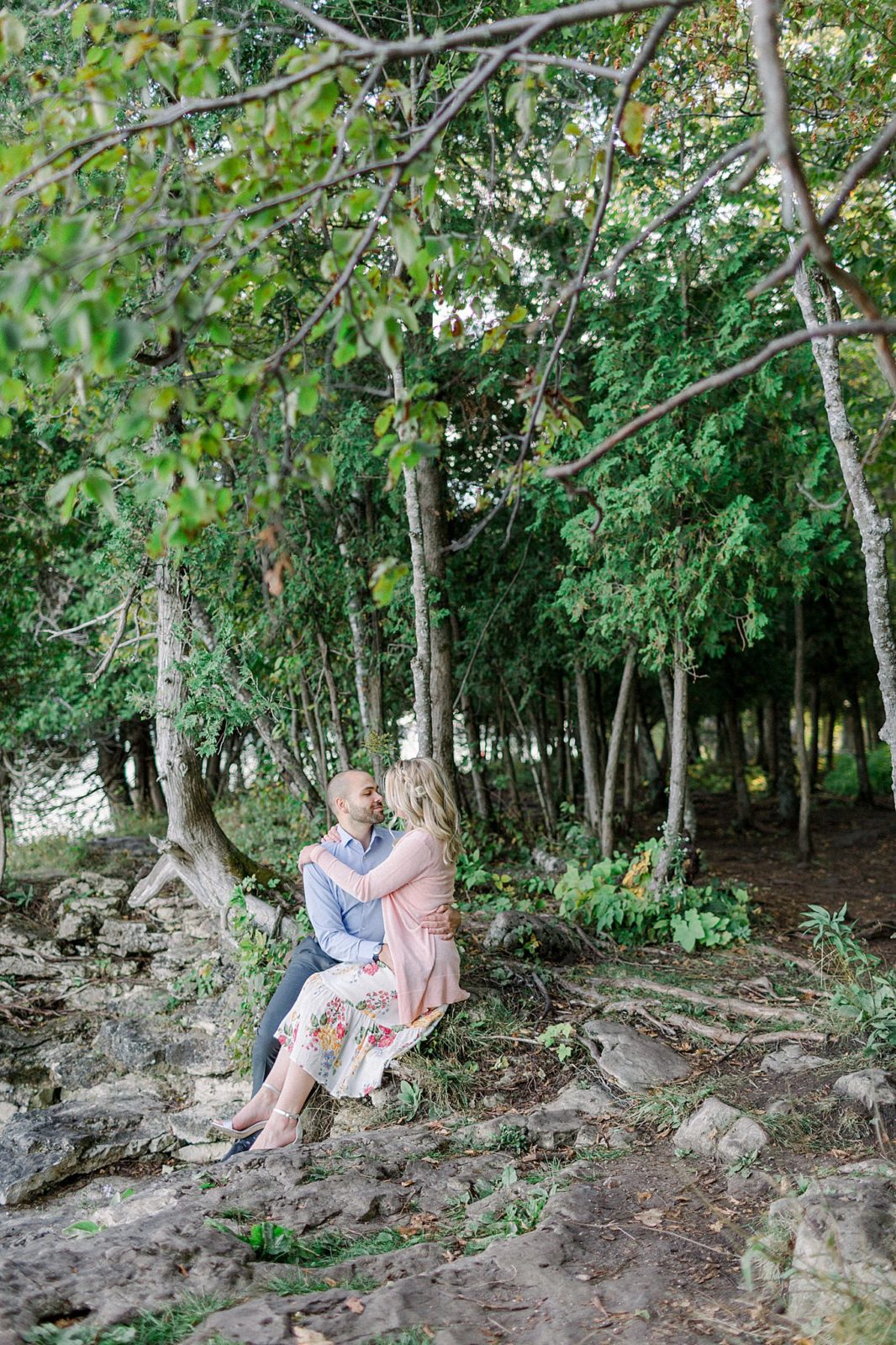 Cave Point Engagement Session | Door County Wedding Photographer