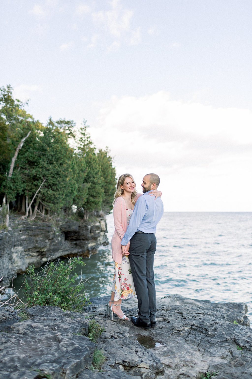 Cave Point Engagement Session | Door County Wedding Photographer