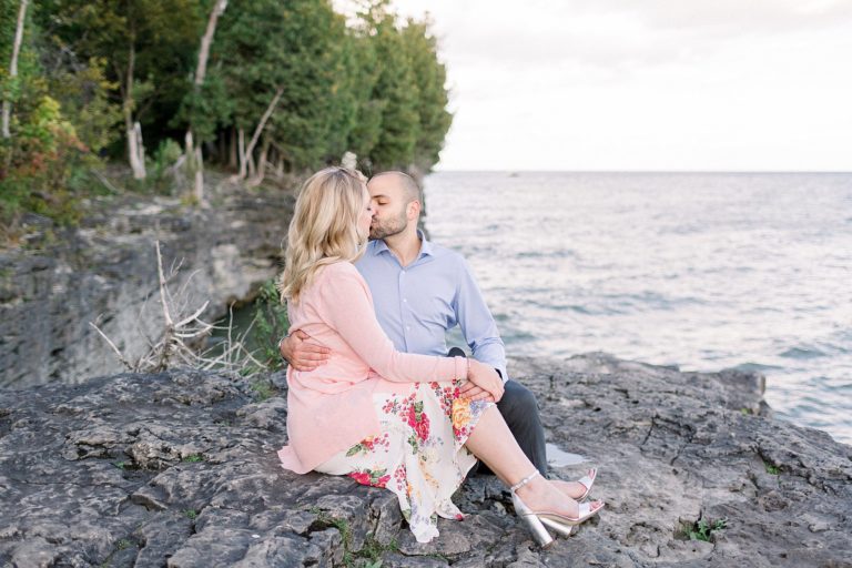 Cave Point Engagement Session | Door County Wedding Photographer